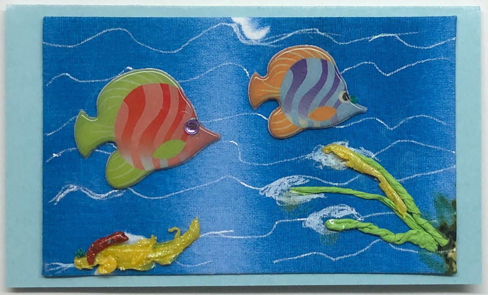 x-Sold-Art-Gift Enclosure Art Card (GE-4853) 4" W x 2.25" H | LBLdesigns